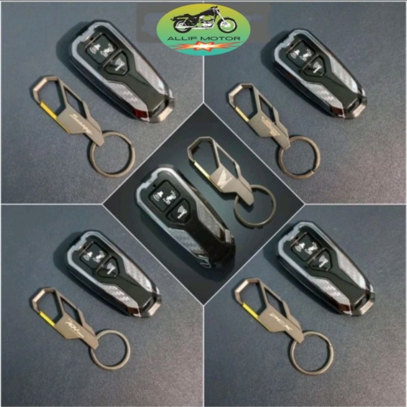 Jual Paket Gantungan Kunci + Cover Remot Original AHM PCX ADV 160 VARIO ...