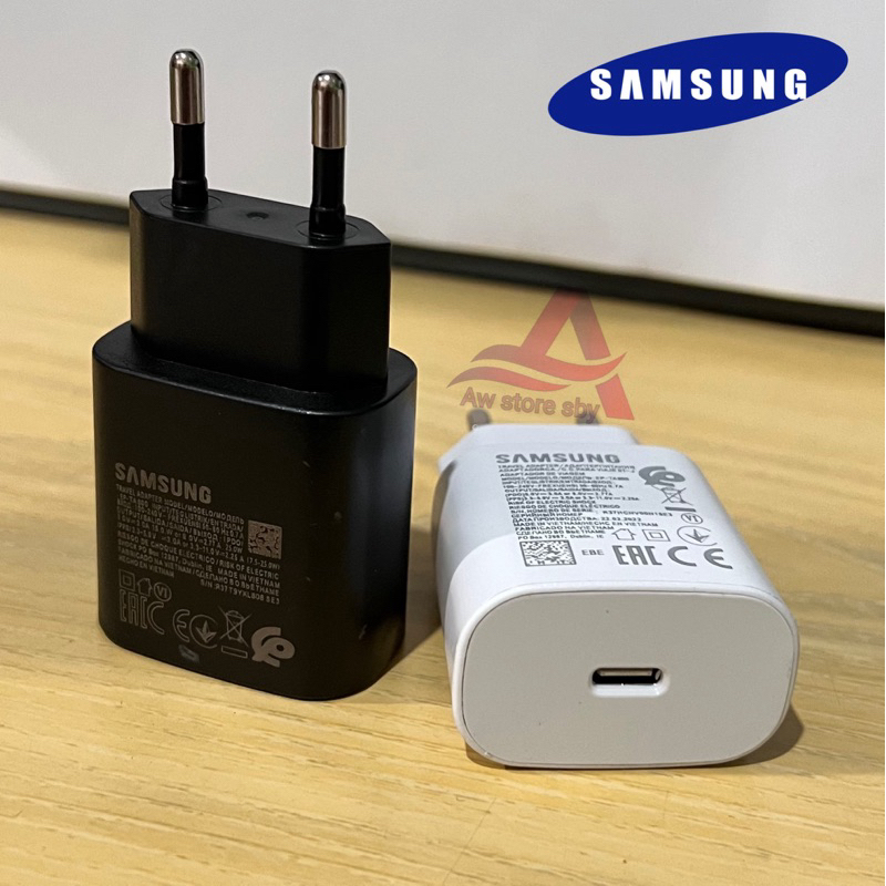 Jual Adaptor Kepala Charger Samsung Usb Type C PD Fast Charging 25W A23 ...