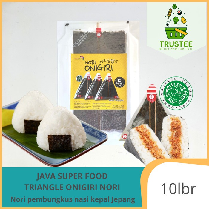 Jual PROMONORI ONIGIRI | Nori Triangle / Sushi Nori| 10 lembar | Shopee ...