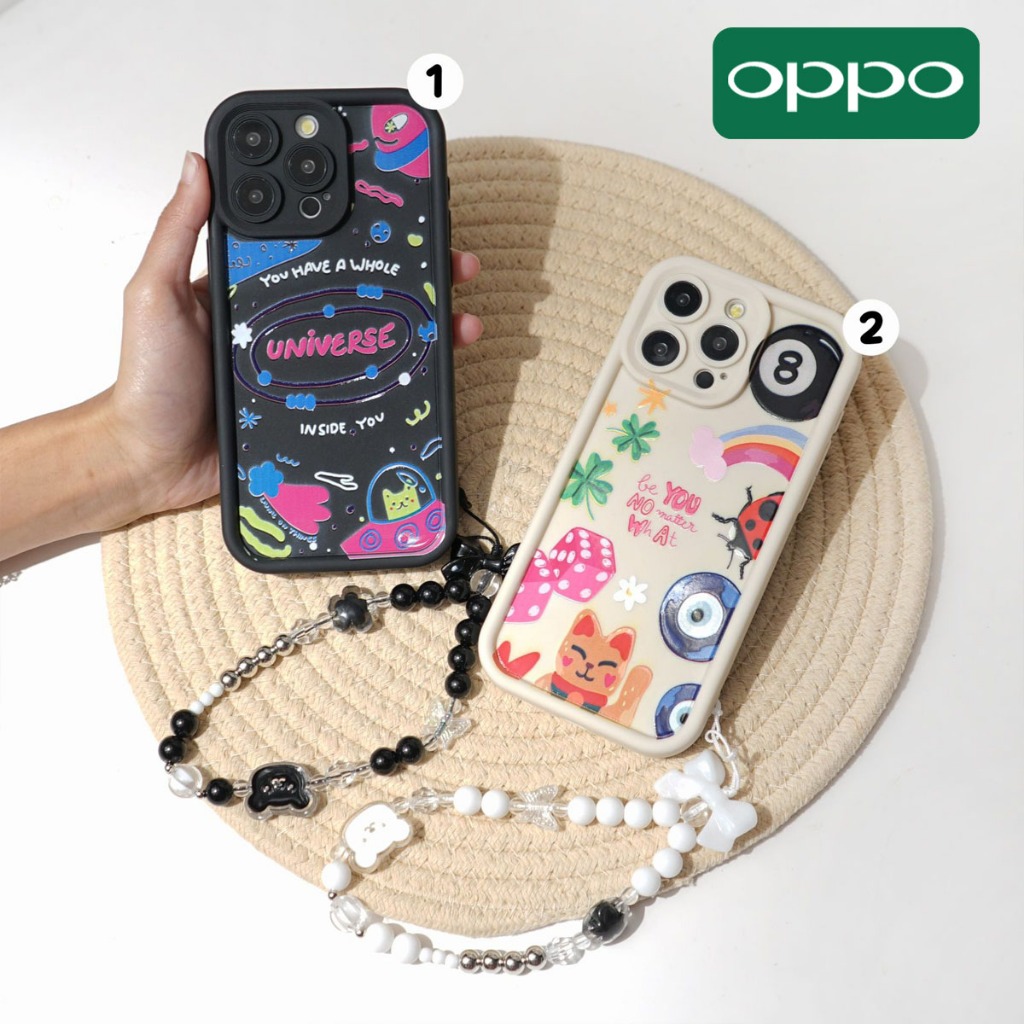 Jual Softcase Lucu + Strap Phone Casing Gantungan HP Motif Terbaru Oppo ...