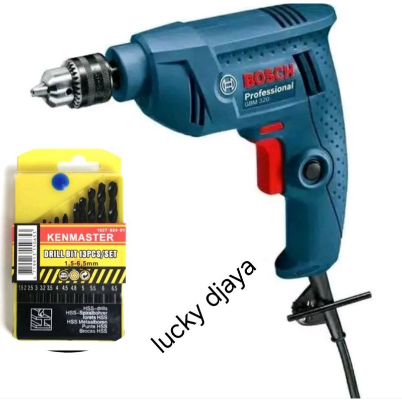 Jual bor bosch besi kayu gbm 350 bonus mata besi | Shopee Indonesia
