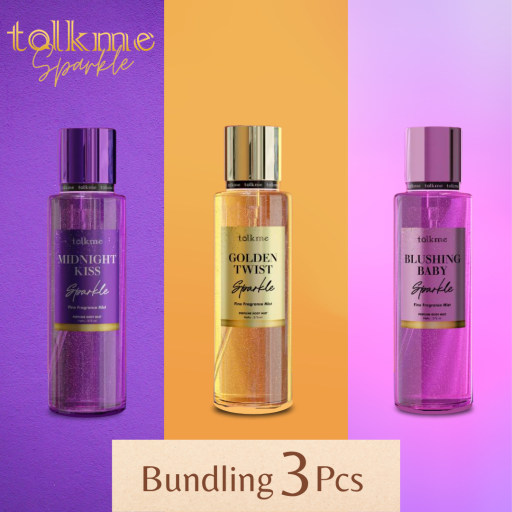 Jual READY TALKME Sparkle Body Mist Parfume Midnight Kiss | Blushing ...