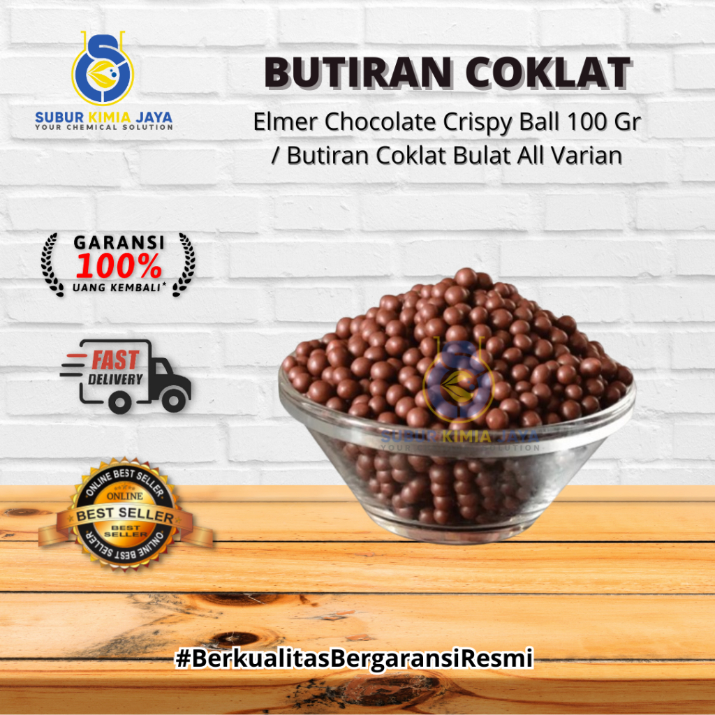 Jual Elmer Chocolate Crispy Ball 100 Gr / Butiran Coklat Bulat All ...