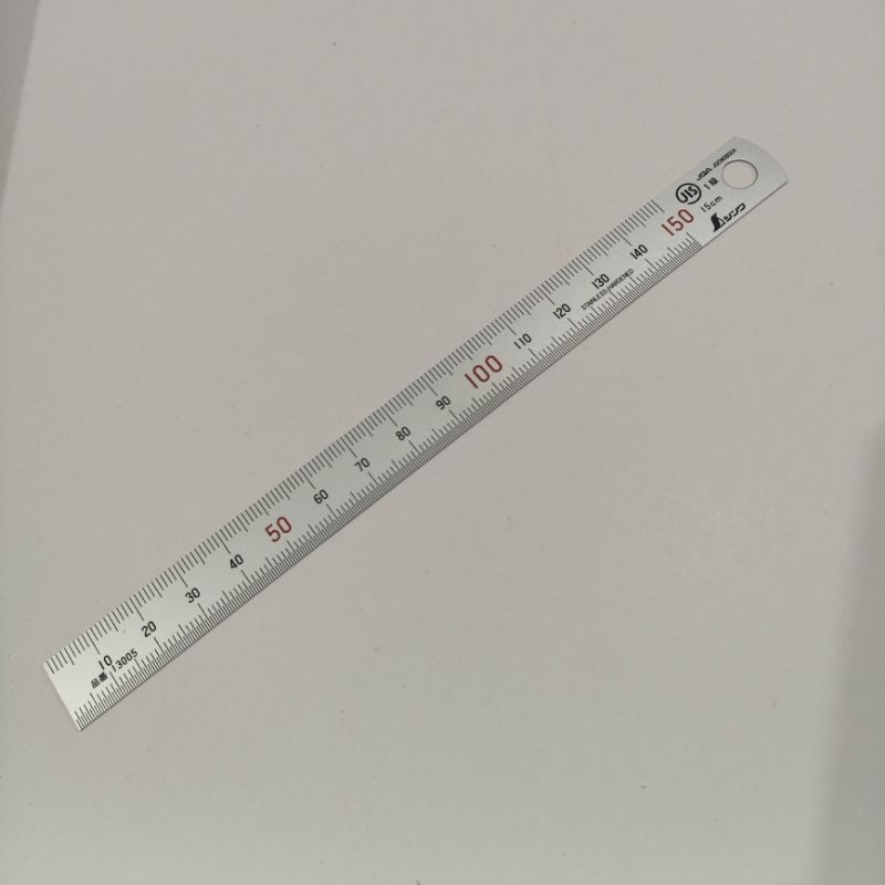 Jual SHINWA 13005 Penggaris Stainless Steel Lurus 15 cm Rule Hard Chrome JIS 150mm | Shopee ...