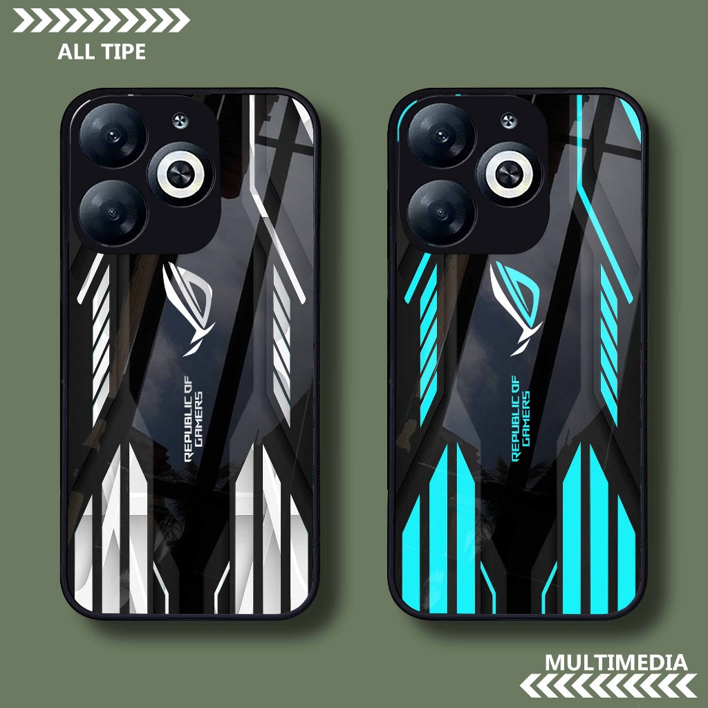 Jual MULTIMEDIA - CASE KACA ITEL P55 NFC 4G SOFTCASE GLASS KILAU ITEL ...