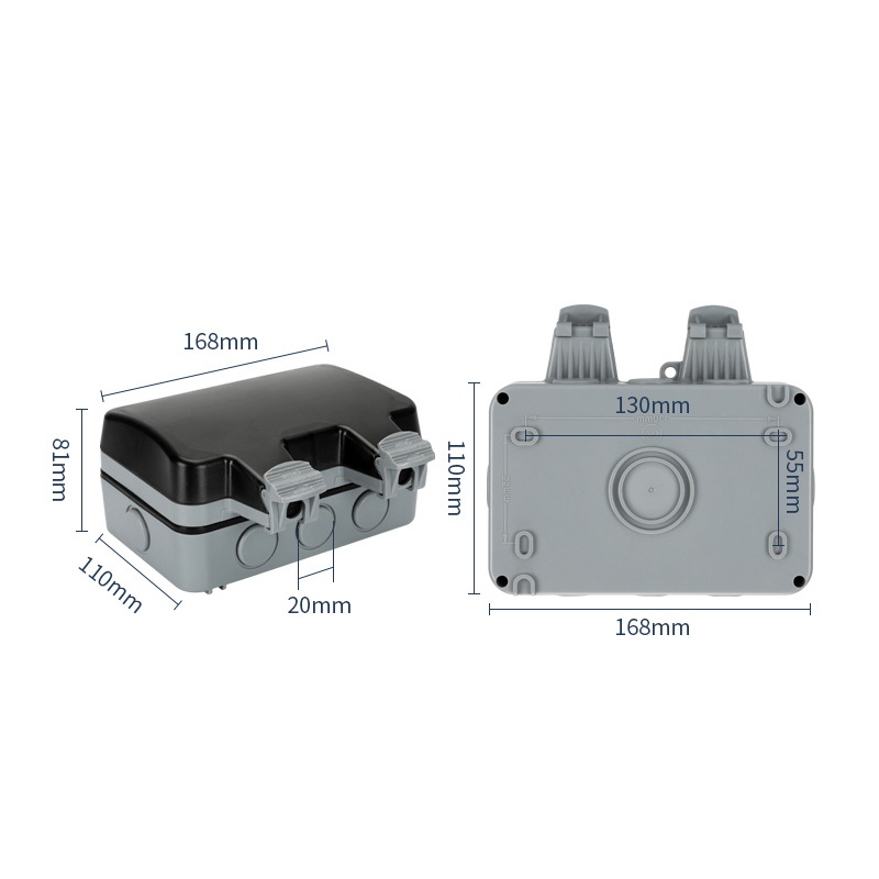 Jual 50V-440V Stop Kontak Outdoor Waterproof EU Stop Kontak Anti Air ...