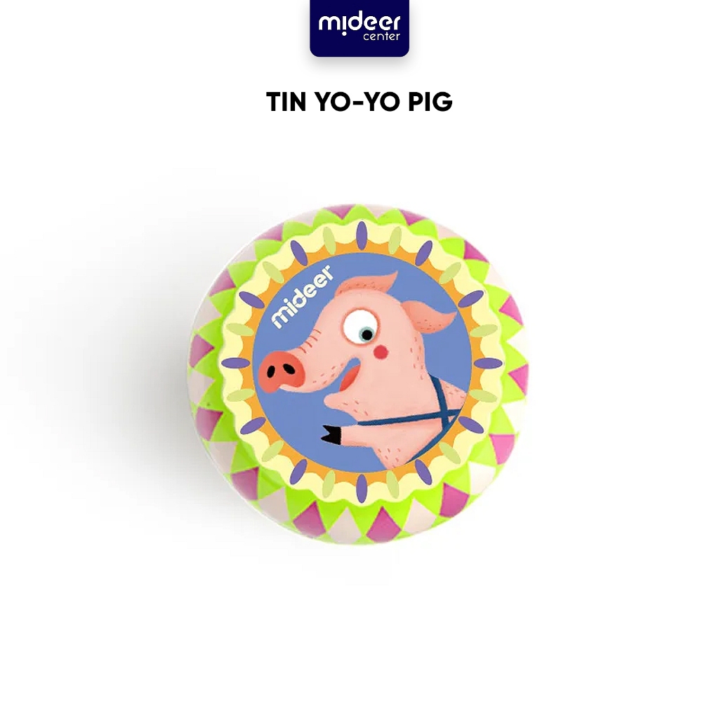 Jual Mideer Tin Yo-yo Pig Yoyo Mainan Anak Tradisional Gambar Babi Bisa ...