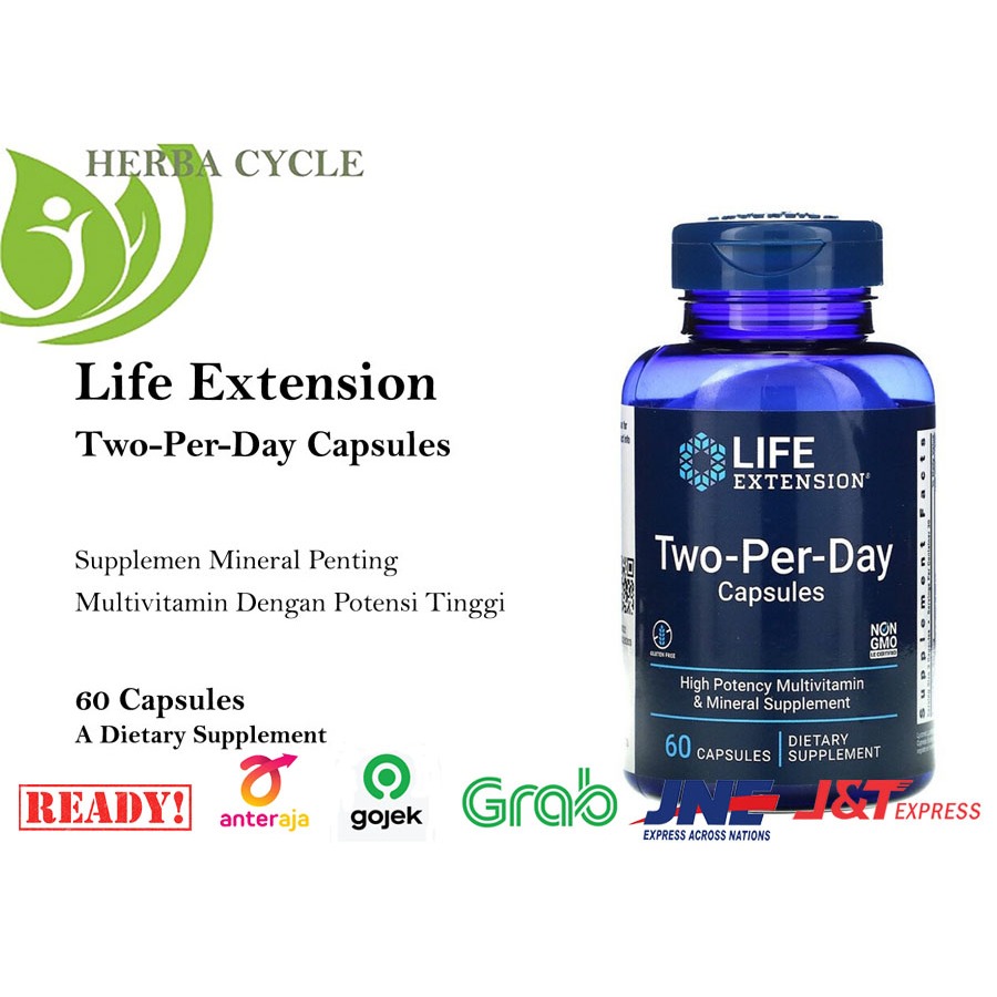 Jual Life Extension Multivitamin Two Per Day Capsules 60 Capsule ORI ...