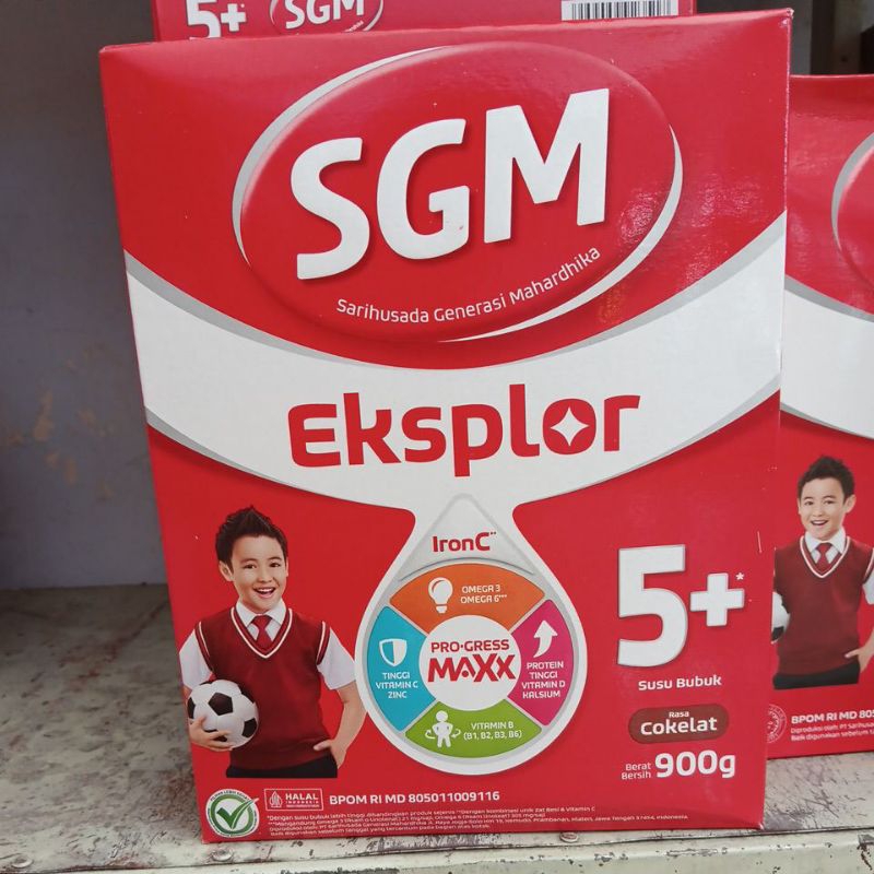 Jual SGM Eksplor Pro-Gress Maxx 1+ , 3+ , 5+ Madu Vanilla Coklat 900 gram | Shopee Indonesia