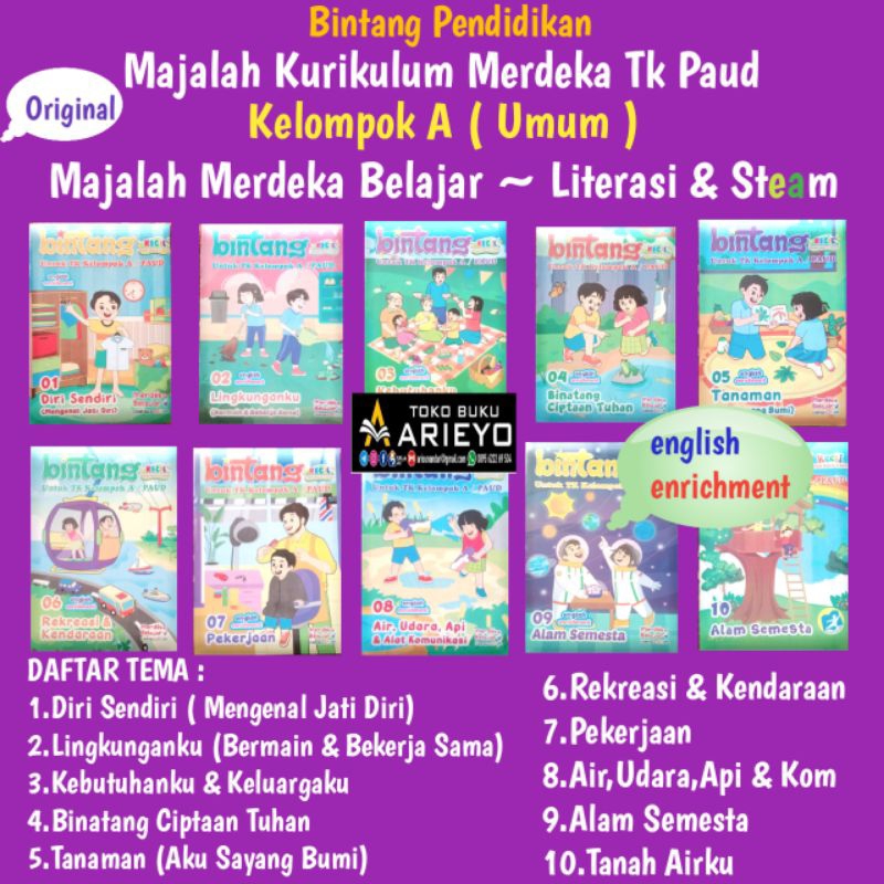 Jual BUKU PAKET TK PAUD KURIKULUM MERDEKA BELAJAR | MERDEKA BELAJAR ...