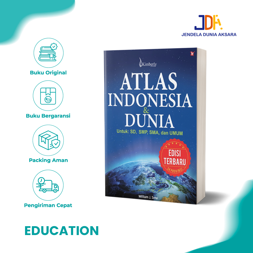 Jual Buku Atlas Indonesia & Dunia Untuk SD, SMP, SMA dan UMUM - William J. Seta - Wahyu Media ...