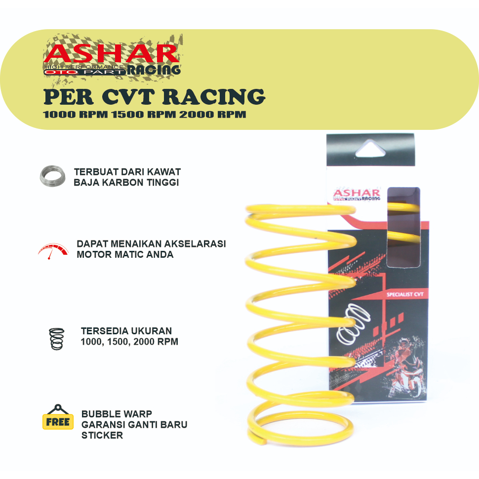 Jual PER CVT RACING MIO M3 MIO Z FREEGO XRDE 125 ASHAR RACING ...