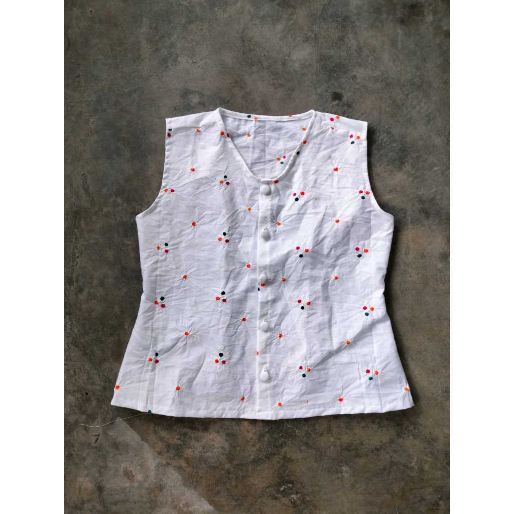Jual TOP ATASAN BLOUSE BATIK JUMPUTAN HANDMADE YUKENSI SIZE M, L, XL ...