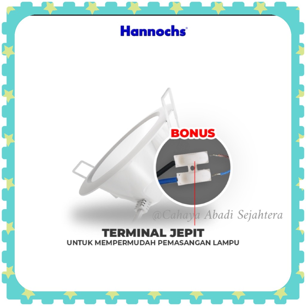 Jual Lampu Downlight LED Hannochs Easy II 3w 5w 7w 9w 12w 15w 20w IBR Bulat Putih/ Downlight OBR ...