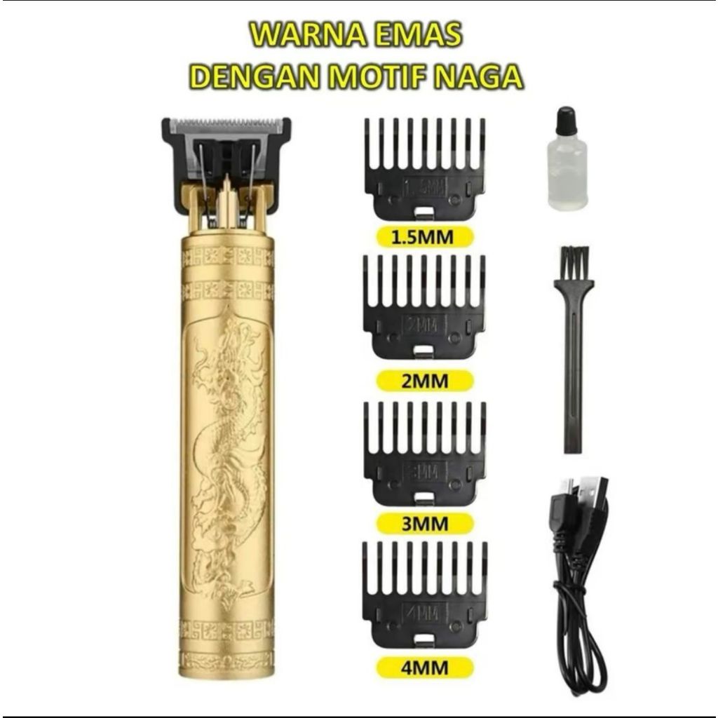 Jual Alat Cukur Rambut Vintage T9 Motif Naga/ Pisau Cukur Elektrik /Pemangkas Pemotong Jenggot ...