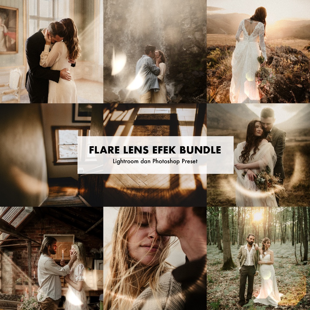 Jual Flare Lens Efek Bundle – Lightroom & Photoshop Preset | Shopee Indonesia