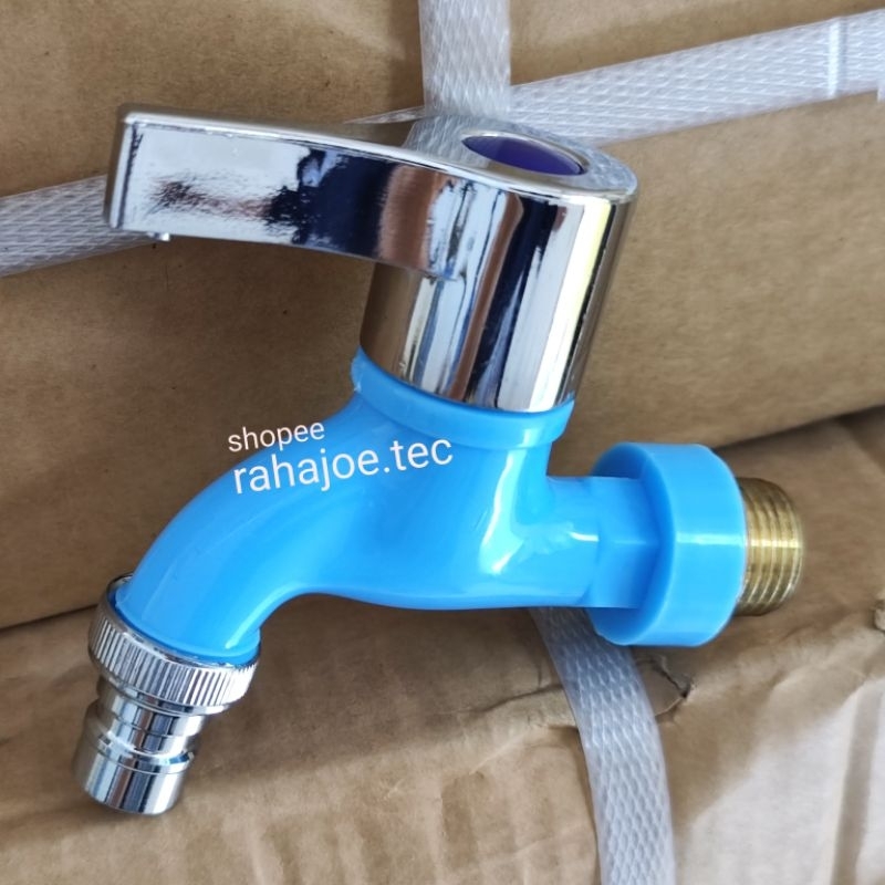 Jual Kran Air 1/2" PVC Keran Tembok Taman 1/2 Inch 3/4" 3/4 inch ...