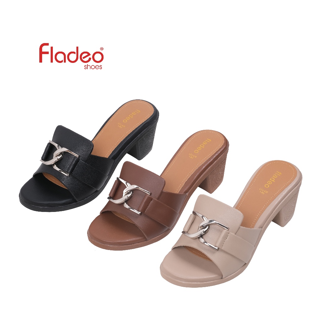 Jual Fladeo C24/LDJ436-1RV/Sandal Wedges Heel Balok Wanita [ Wedges ...