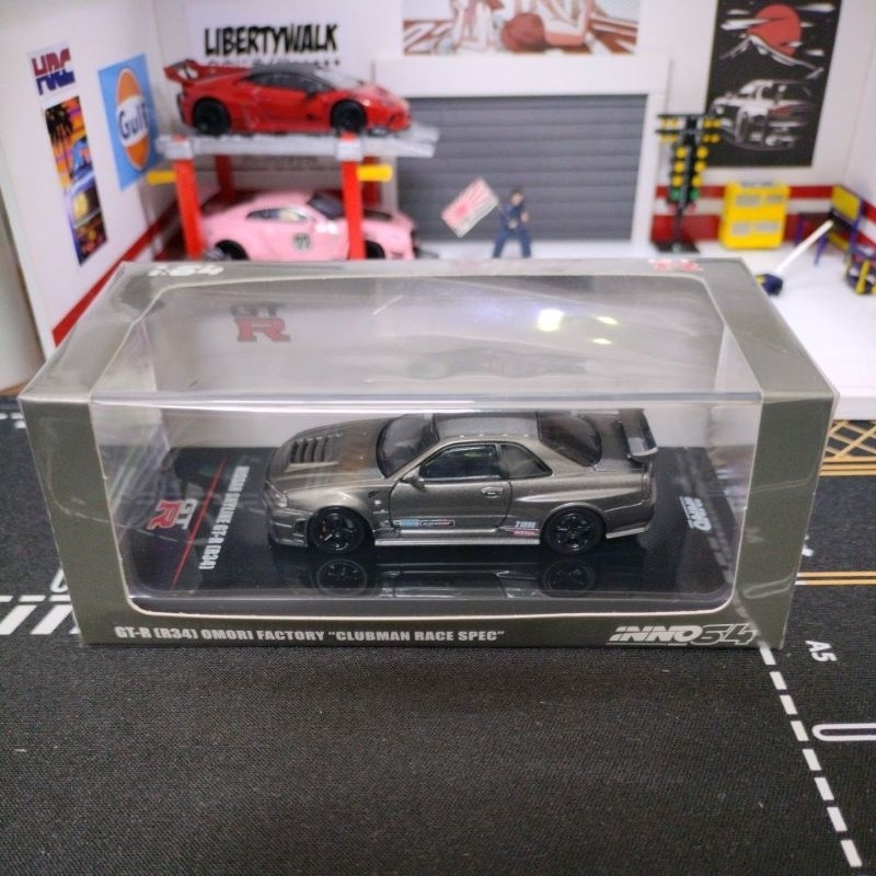 Jual Inno64 Inno 64 Skyline GTR GT-R R34 Omori Factory Clubman Race ...