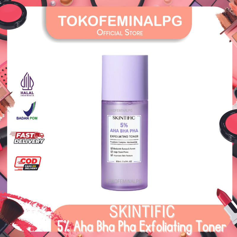 Jual SKINTIFIC 5% Aha Bha Pha Exfoliating Toner Face Eksfoliasi wajah Glow and Smooth Skin with ...