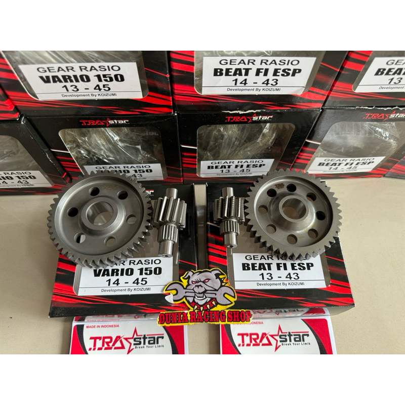 Jual Gear Rasio Gigi rasio TRA STAR By Koizumi Beat Fi Esp Scoopy Esp ...