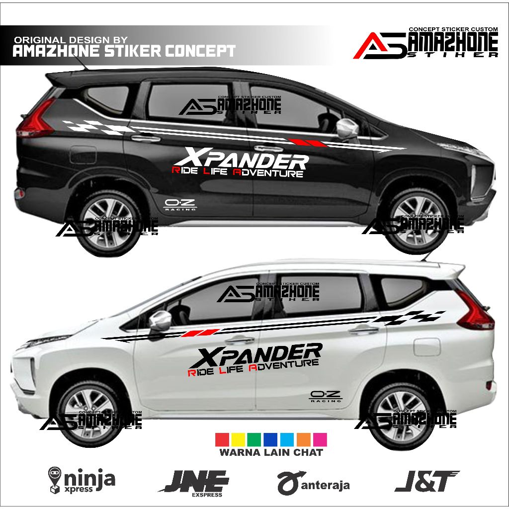 Jual Stiker mobil xpander new adventure stiker strip samping mobil ...
