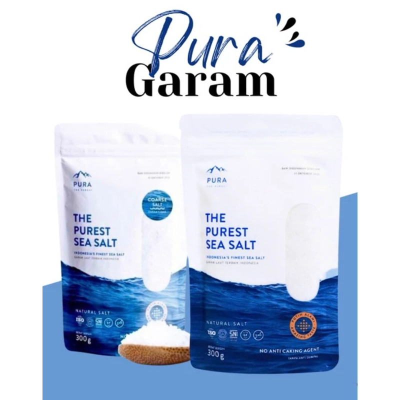Jual PURA PUREST Seasalt SEA SALT 300 GR - GARAM LAUT NATURAL garam ...