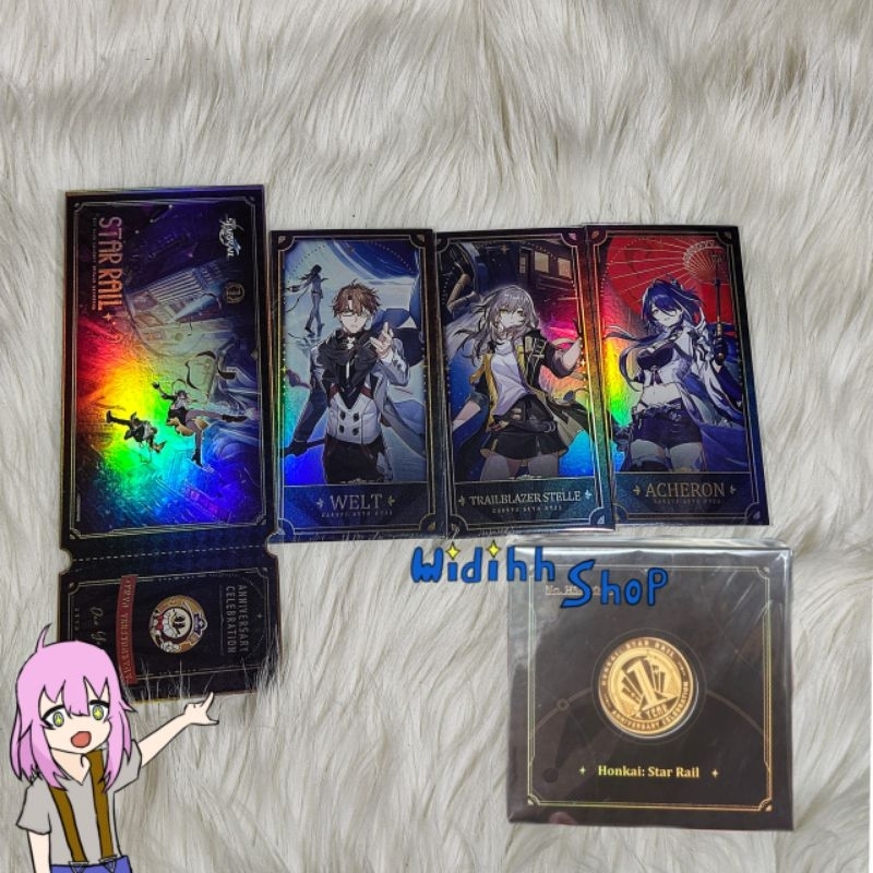 Jual Honkai Star Rail 1st Anniversary Coin / Koin / Archeron / Welt ...