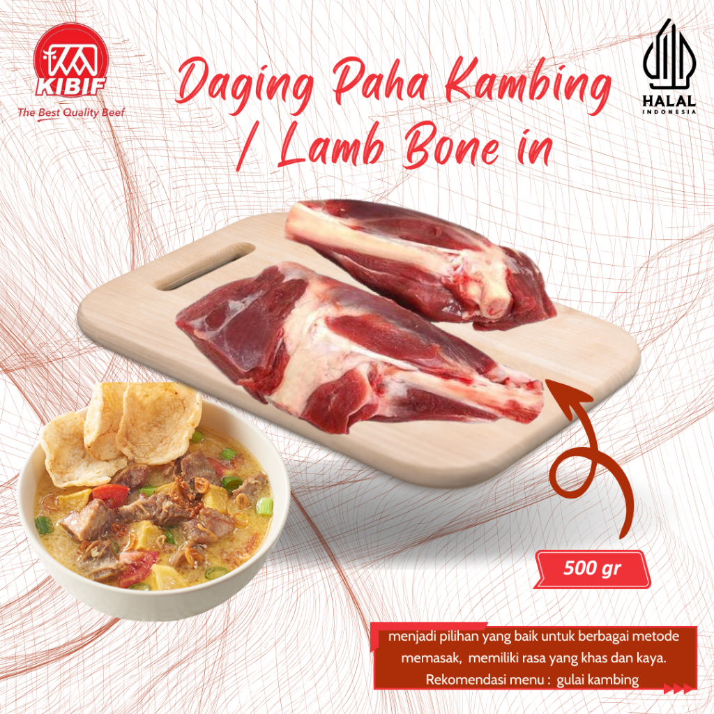 Jual Daging Paha Kambing / Lamb Bone in 500gr | Shopee Indonesia