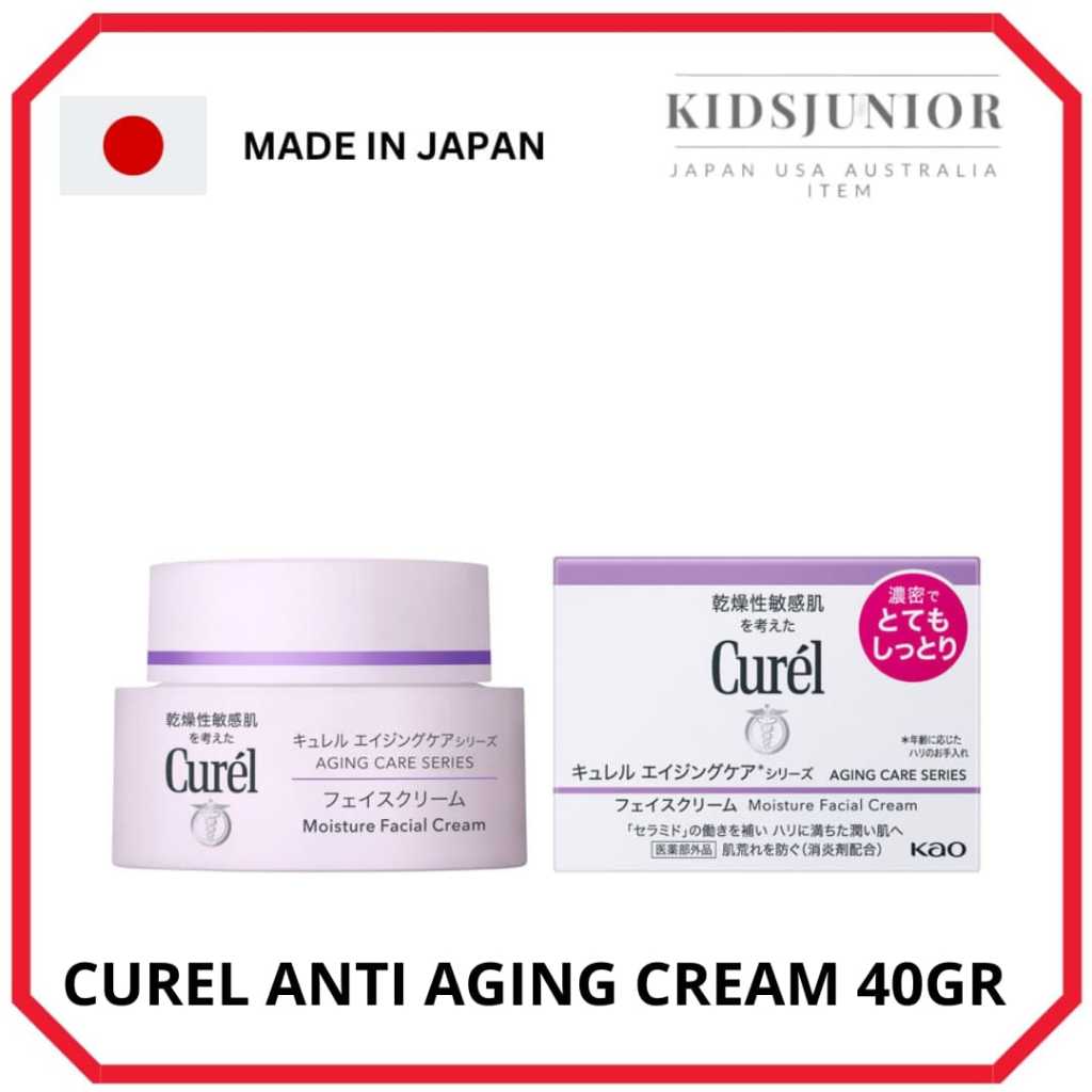 Jual Anti aging Cream by Curel 40gr krim anti penuaan original Japan ...