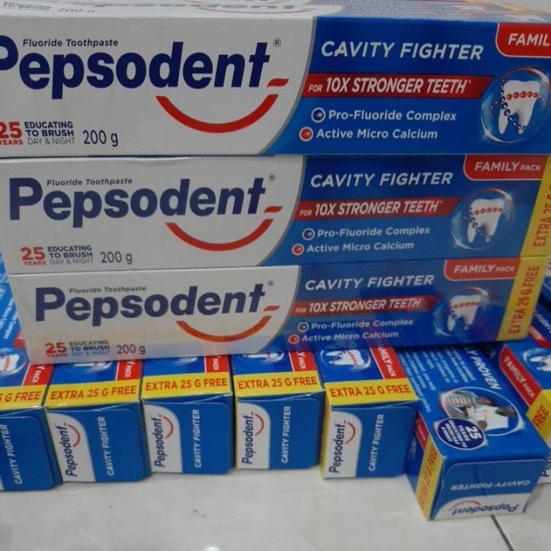 Jual PEPSODENT CAVITY FIGHTER 10X STRONGER TEETH | Shopee Indonesia