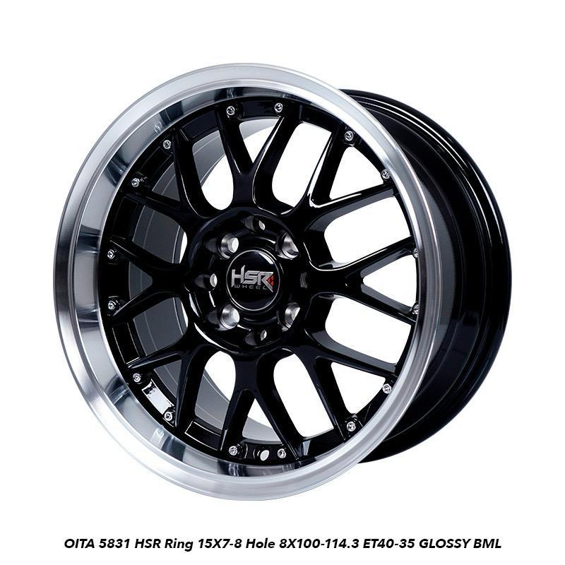 Jual Hsr Oita (5831) Velg Mobil Ring 15 Untuk Mobil 4baut Roda Hsr Wheel Celong R15 Lebar 7/8 ...