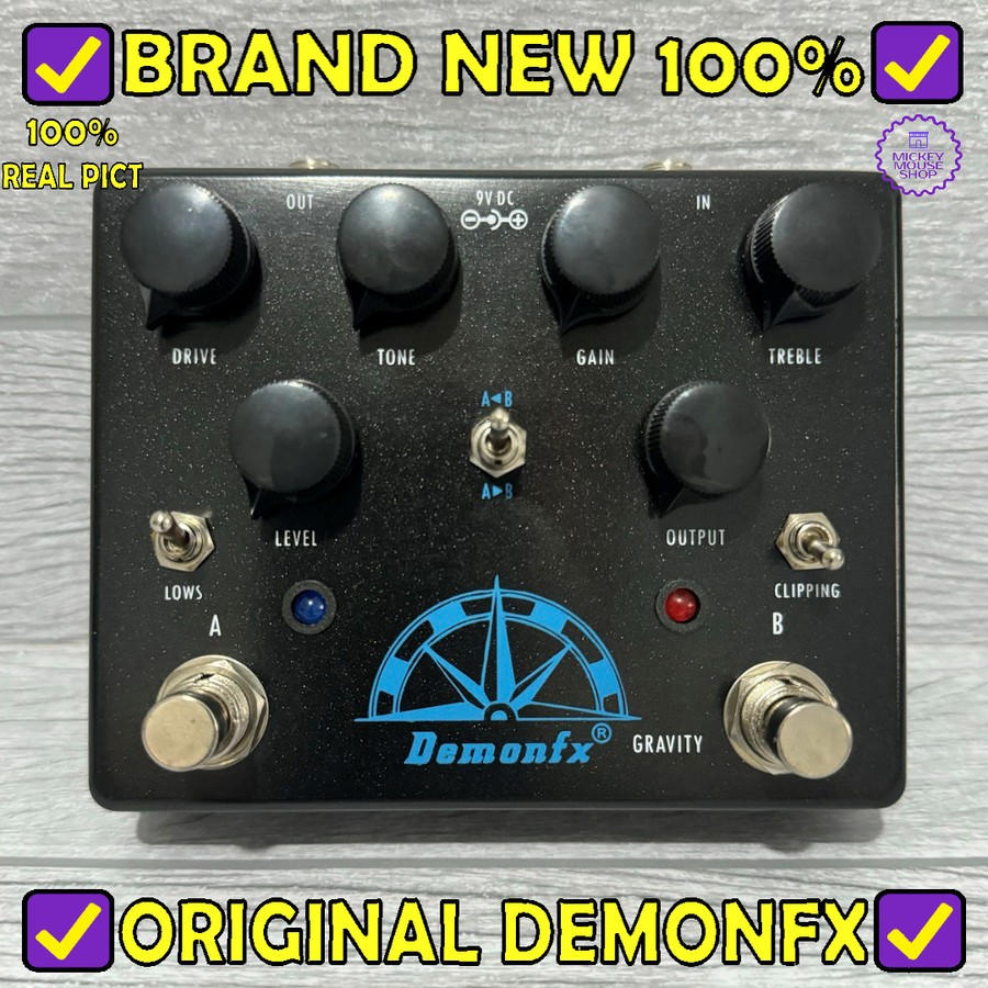 Jual Efek Gitar DemonFX Gravity Dual Overdrive Klon Centaur TS10 Pedal | Shopee Indonesia