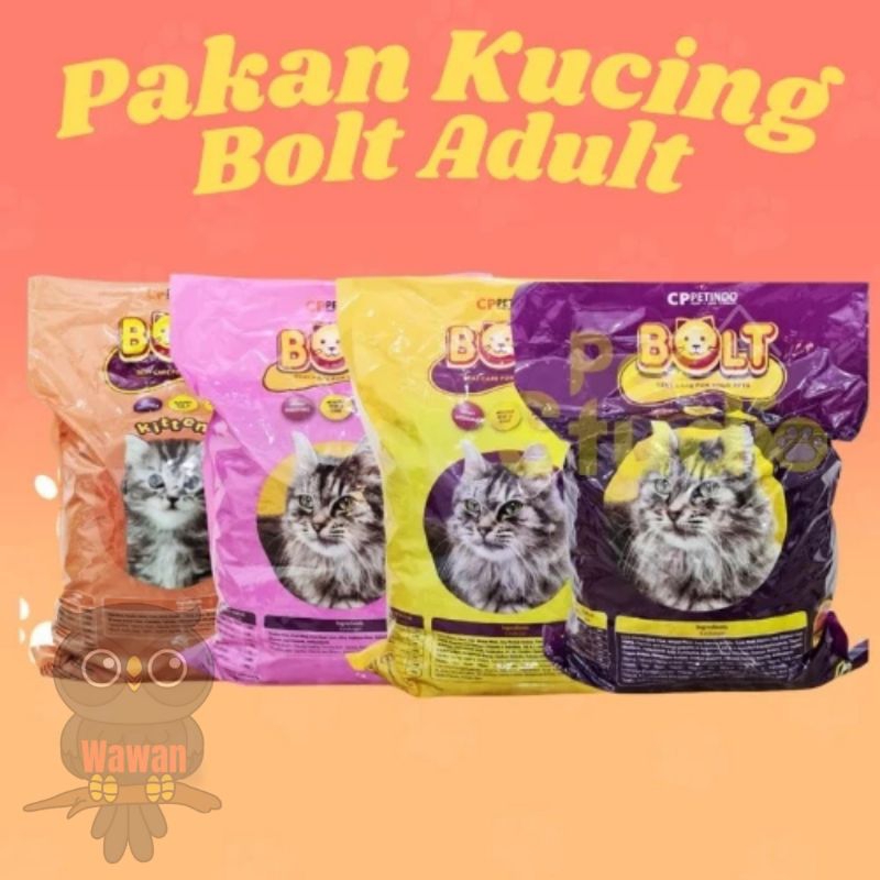 Jual BOLT pakan kucing 800 gr / makanan bolt kering | Shopee Indonesia