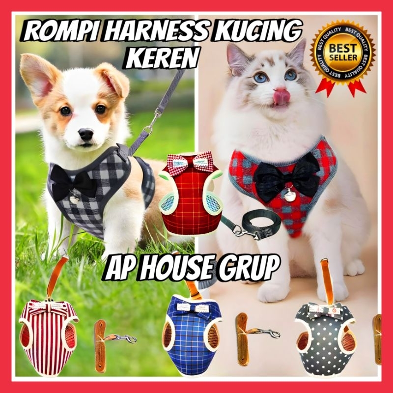 Jual TALI TUNTUN ROMPI || ROMPI HARNESS DASI UNTUK KUCING/ANABUL ...