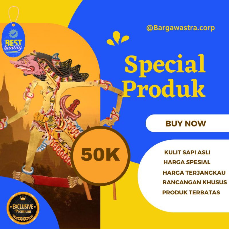 Jual Wayang kulit kidangan premium (Rajamala) | Shopee Indonesia