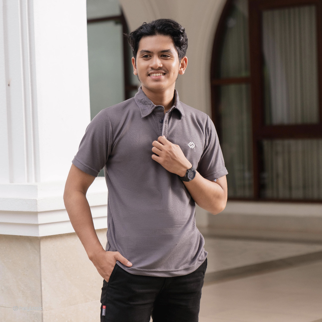 Jual HEYLOOK Official - Polo Shirt Pria Lengan Pendek Kaos Polo Pique ...