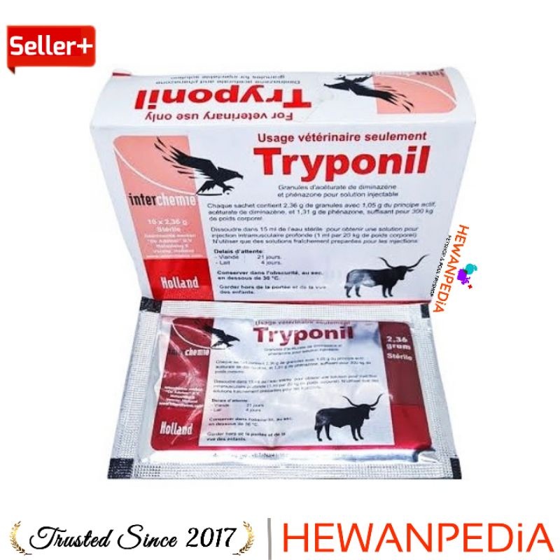 Jual TRYPONIL 1 Sachet Hewanpedia - Obat Surra Babesiosis Theileriosis ...