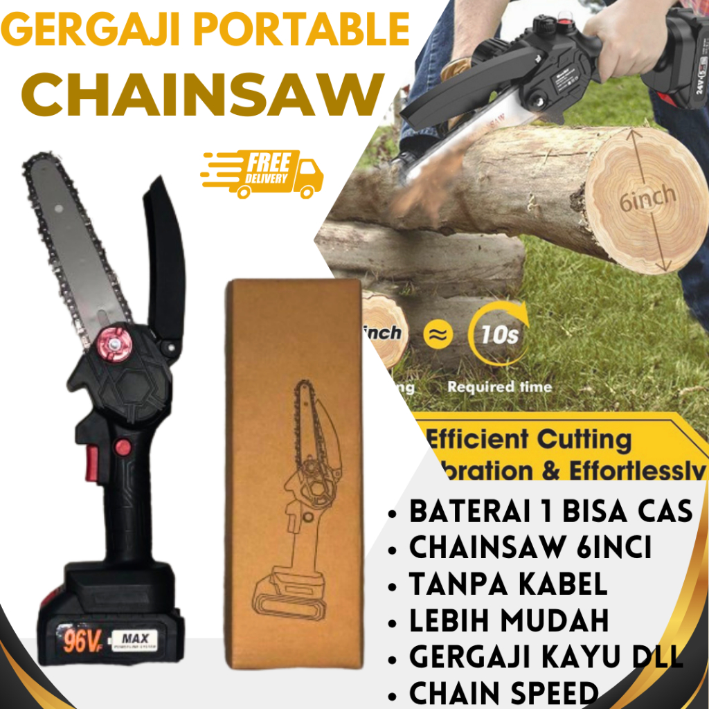 Jual HY Gergaji Listrik Mini Gergaji Portable Tanpa Kabel Gergaji ...