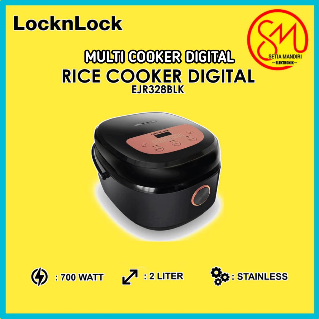 Jual LOCK N LOCK Low Carbo Multi Cooker EJR328BLK 2L | Shopee Indonesia