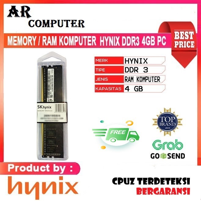 Jual MEMORY RAM PC DDR3 4GB HYNIX 12800/1600MHz LONGDIMM | Shopee Indonesia