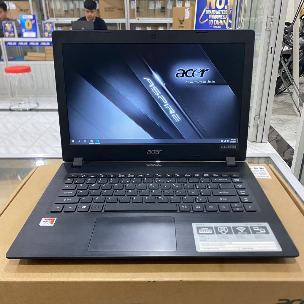 Jual Acer Aspire 3 A314-21 Black AMD A4-9120E 4GB 500GB 14"HD Win+OHS ...