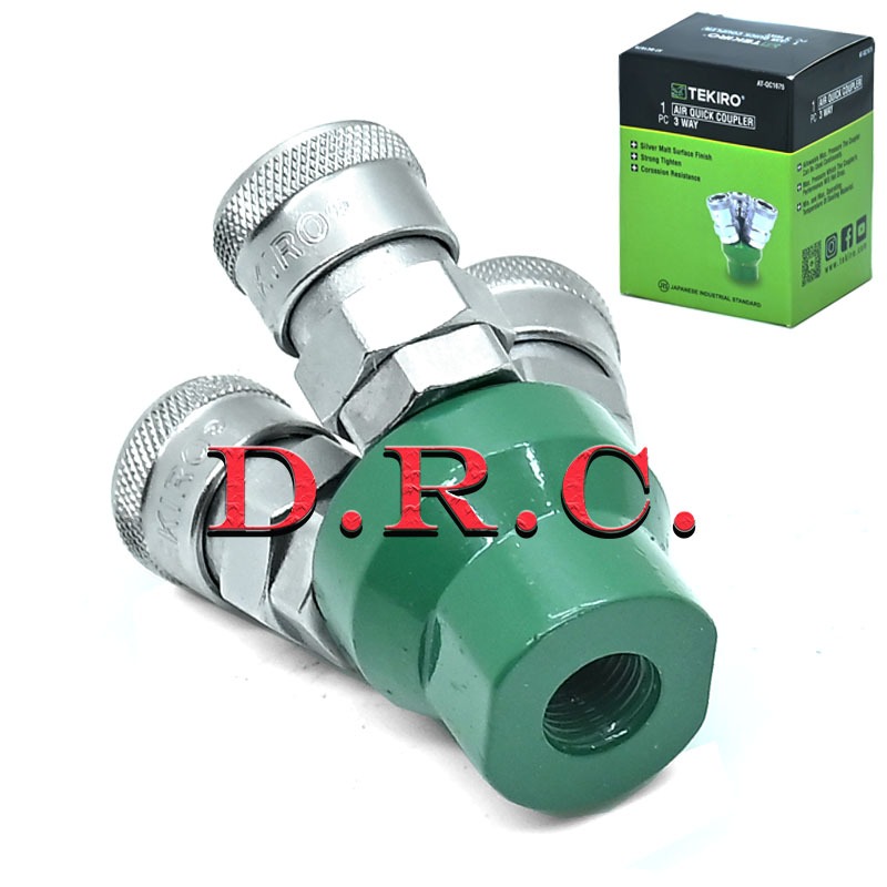 Jual Kopler cabang 3 /Air quick Coupler 3 Way Tekiro | Shopee Indonesia