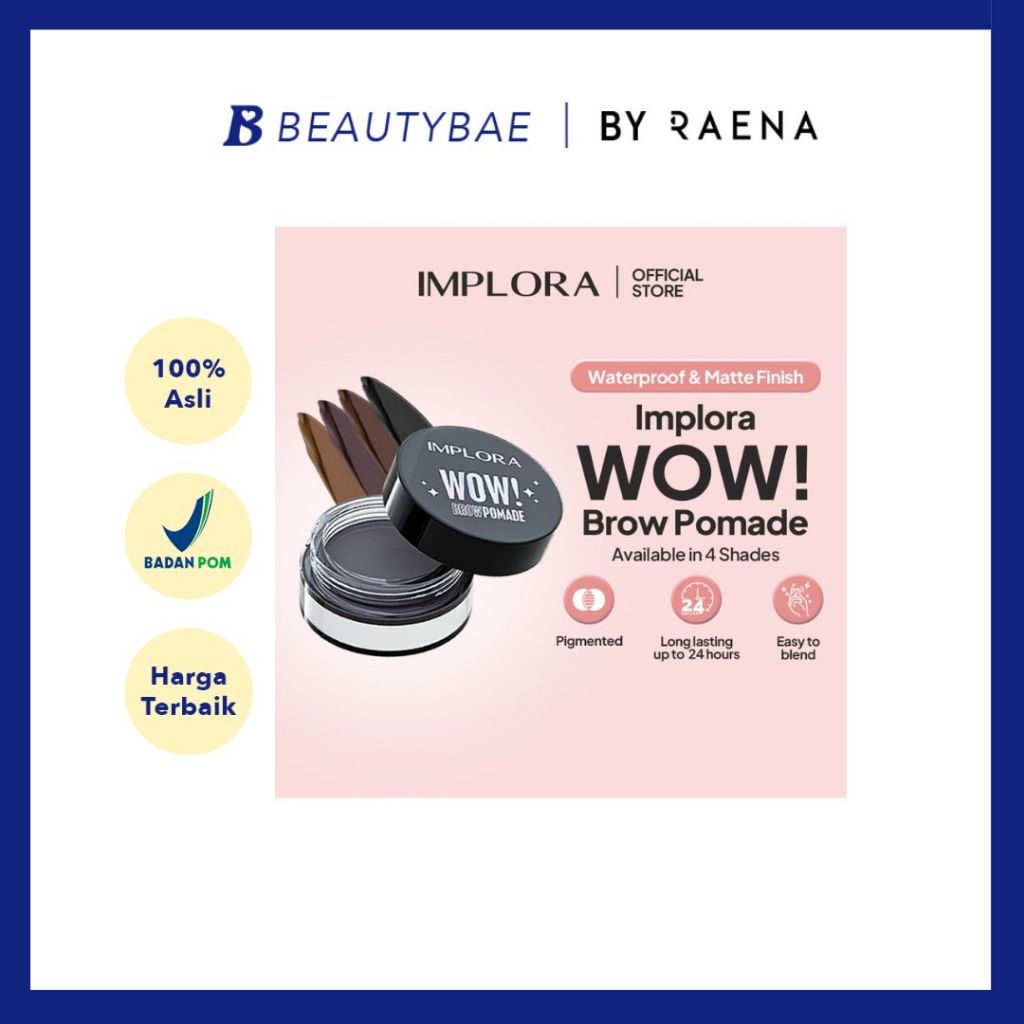 Jual IMPLORA Wow Brow Pomade - Dark Brown | 2.5 gr | Shopee Indonesia