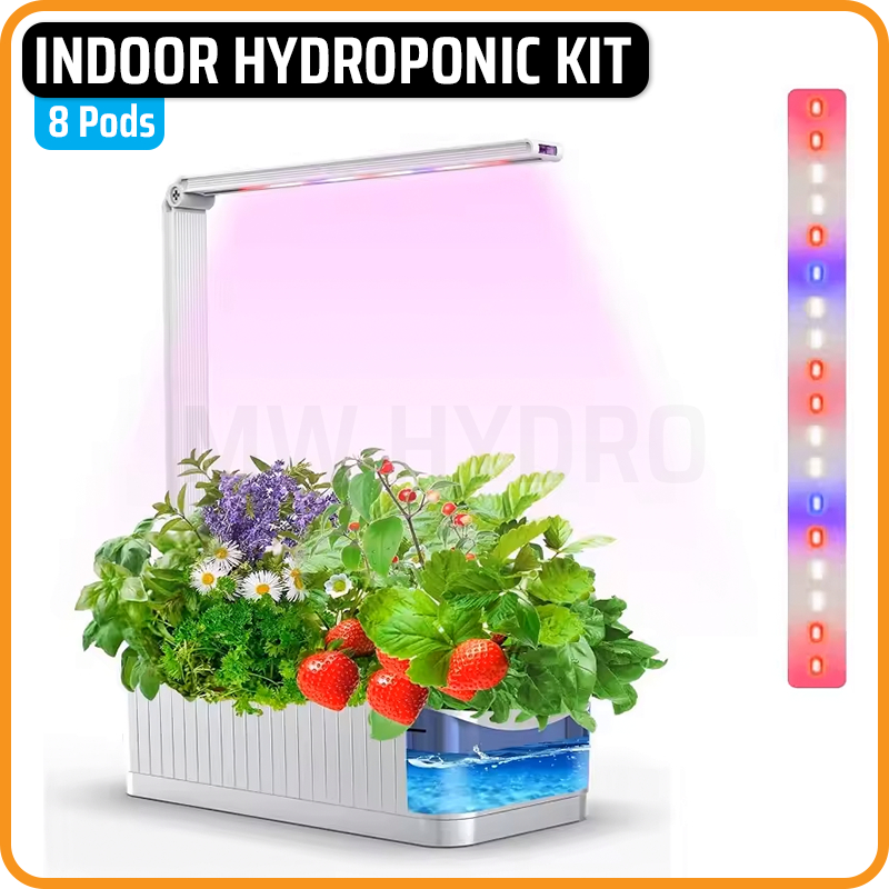 Jual Indoor Mini Hydroponic Kit with Automatic Timer Grow Light, 8 Pods ...