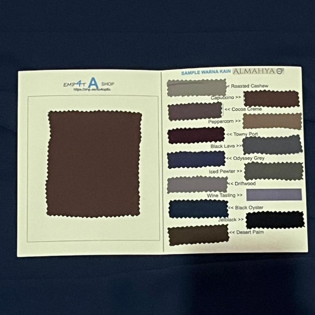 Jual Buku Sample Warna Bahan Kain Anti UV / UV Protection Almahya by ...