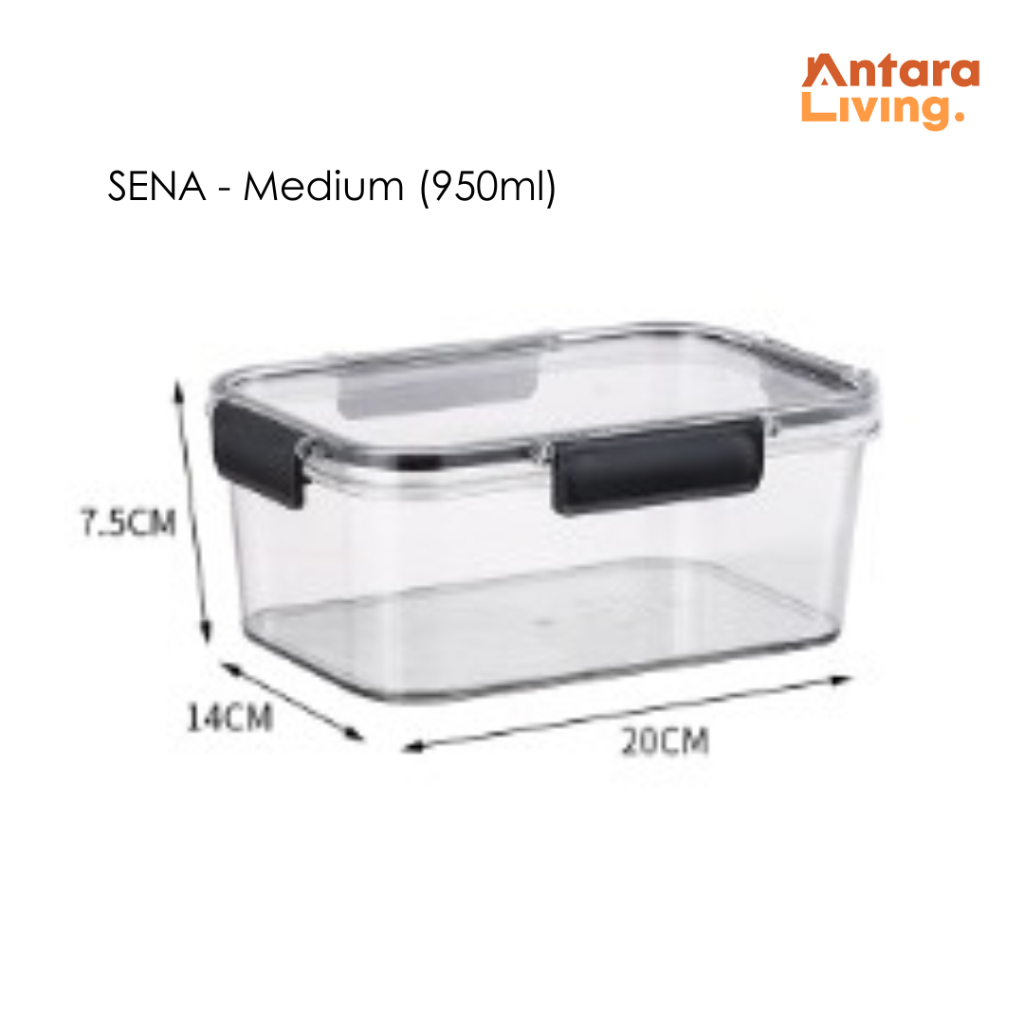 Jual ANTARA Sena - Kontainer Makanan Kulkas Kotak Makanan Kedap Udara ...