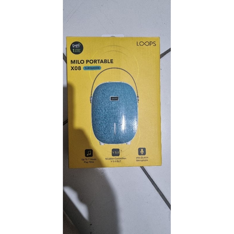 Jual LOOPS MILO PORTABLE X-08 TORQOISE PLAYTIME 7 HOURS GARANSI RESMI ...