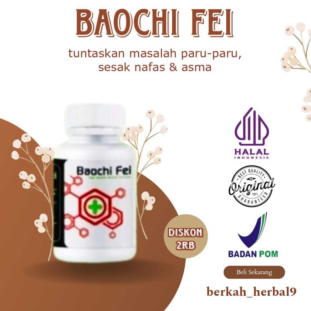 Jual Baochi Fei Original Atasi Bronkitis, Batuk Berdaha, Sesak Nafas ...