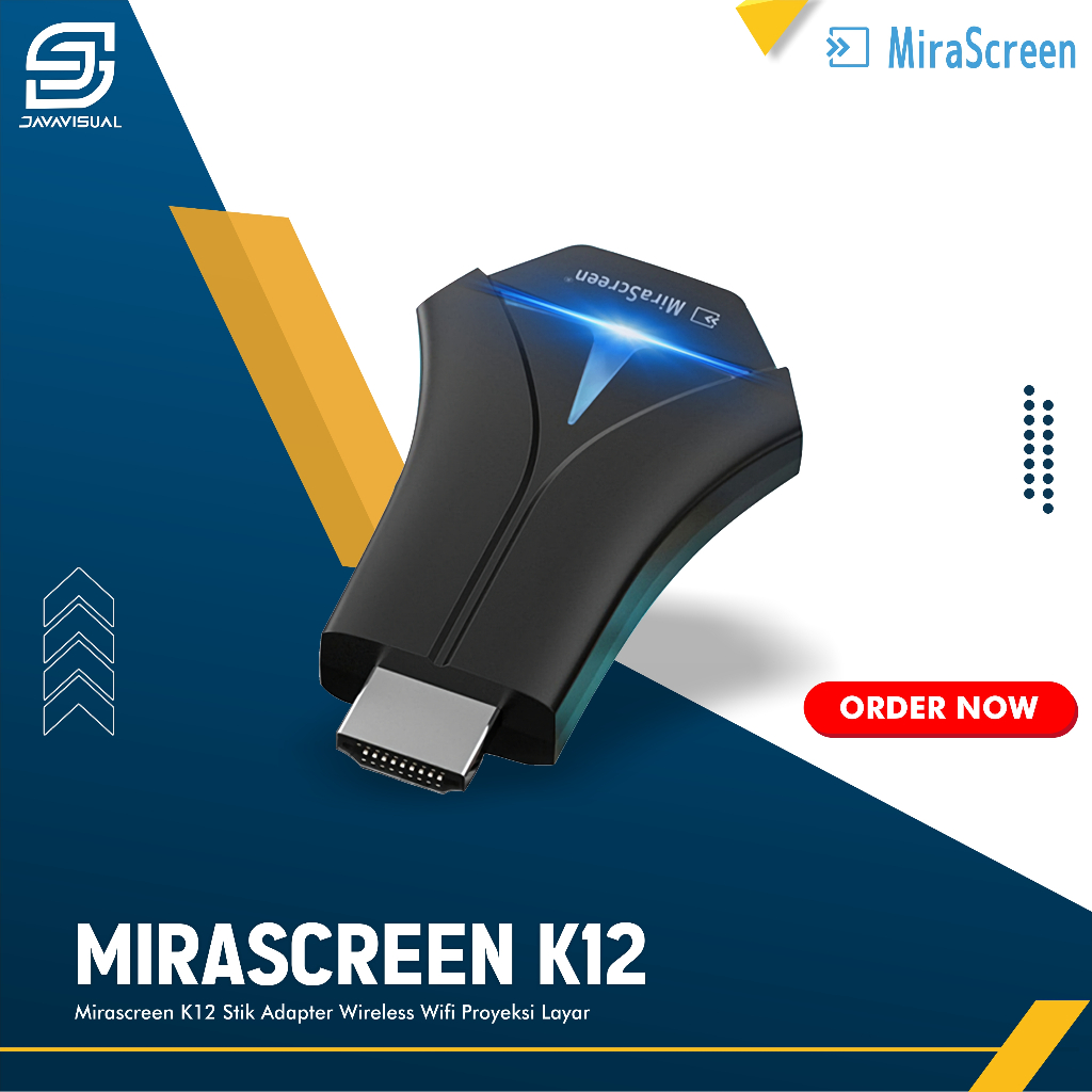 Jual [JaVis] Mirascreen K12 Stik Adapter Wireless Wifi Proyeksi Layar ...